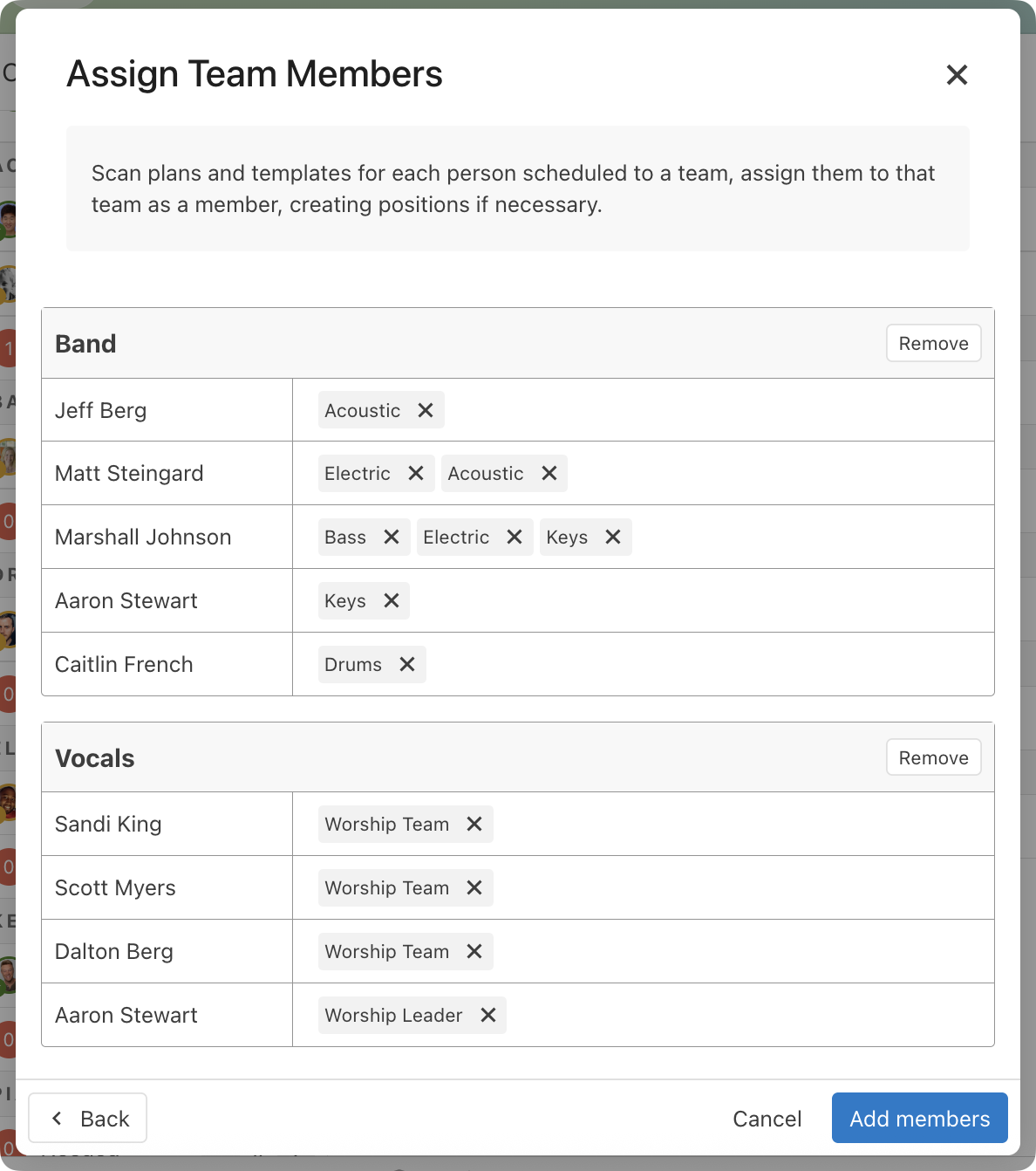 Auto-assign team members – Services